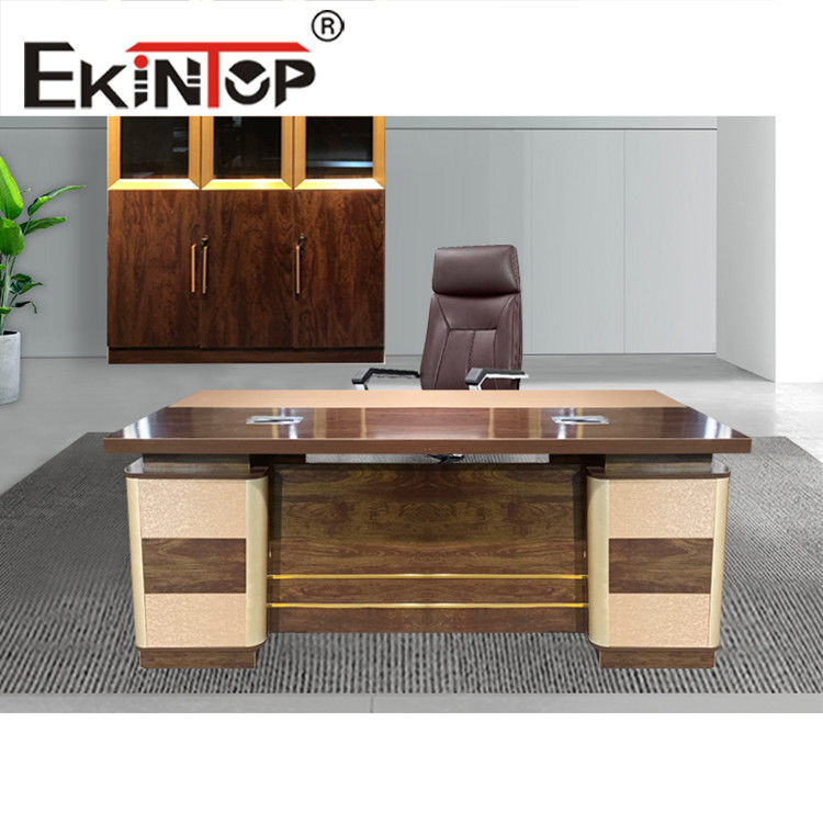Wooden MDF E1 Partilce Board Executive Office Desk Set Modern Office ...