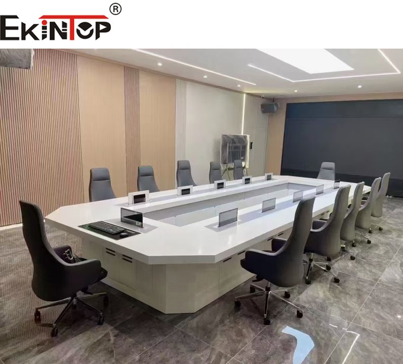 Modern Solid Wood Conference Table for Office Meetings
