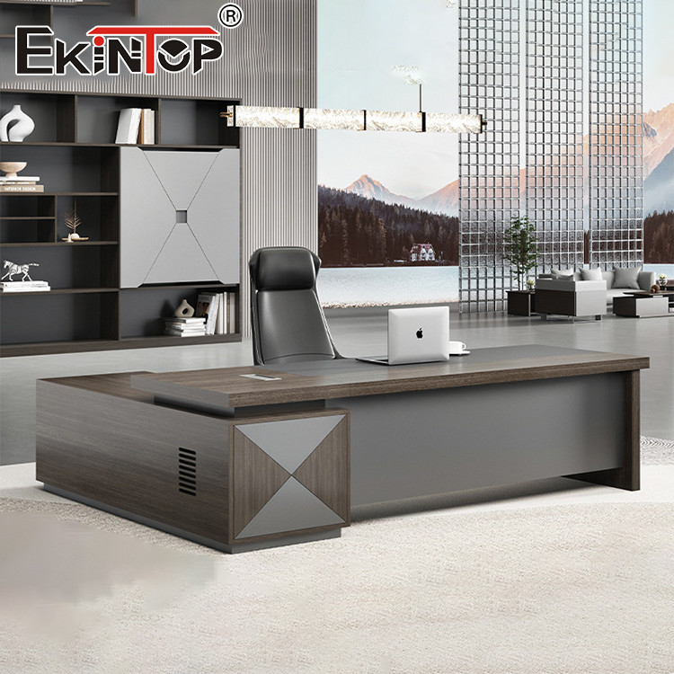 Classic Style CEO Desk Large Desk With Drawers Wooden Material